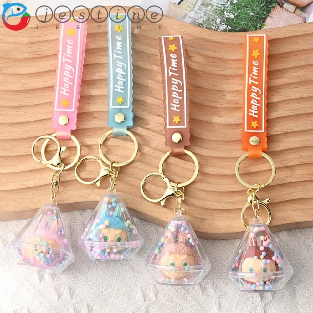 JESTINE Cartoon Labubu Pendant, Alloy Acrylic Acrylic Labubu Doll, Cute ...