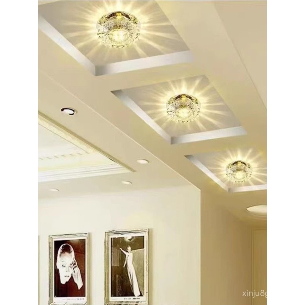 LED Crystal Corridor Light Surface Mounted Hallway Light Entryway Light ...