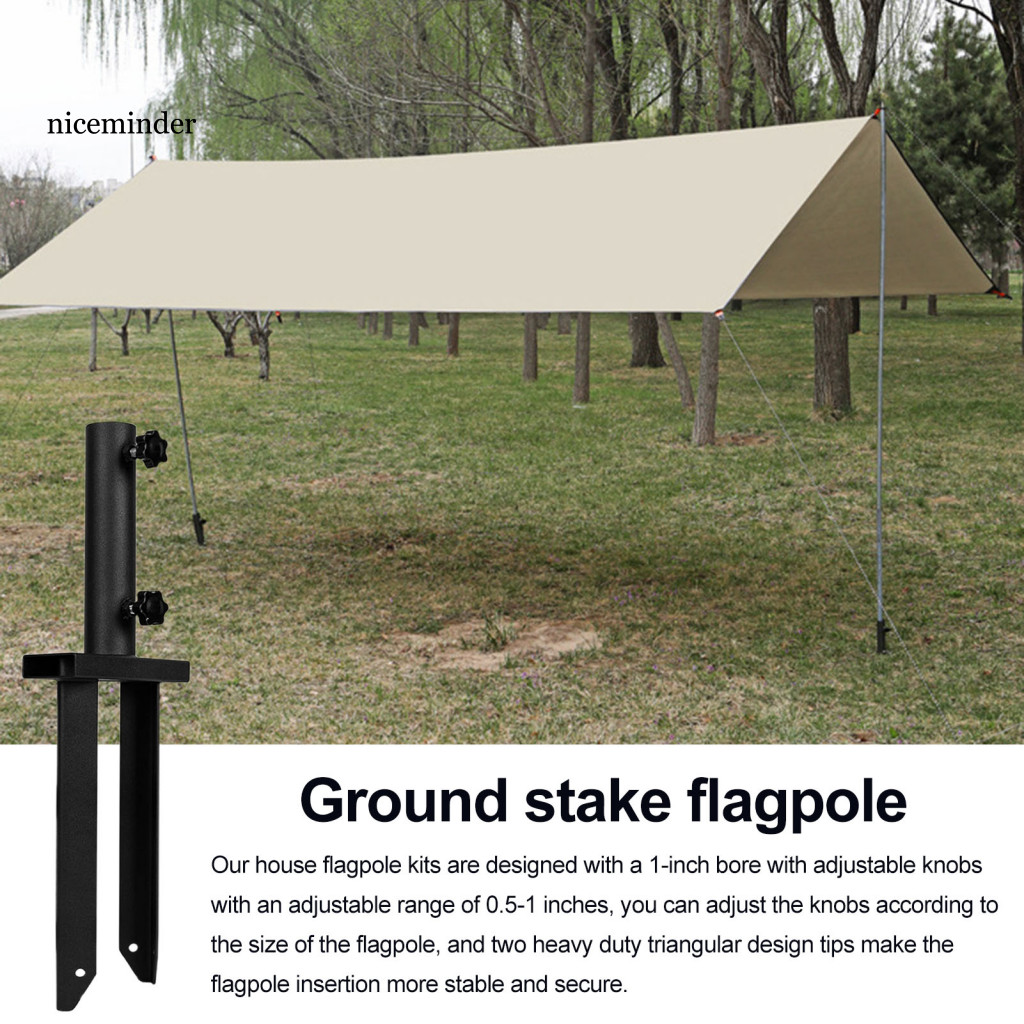 ZNCE_ Heavy-duty Flag Pole Corrosion-resistant Flag Stand Adjustable ...