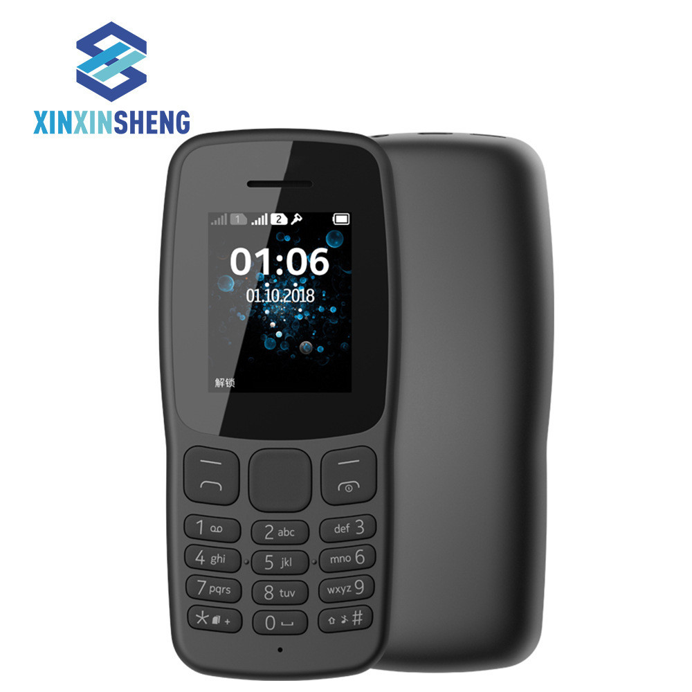 H106 Dual Sim Card multi-function large volume button mobile phone long ...