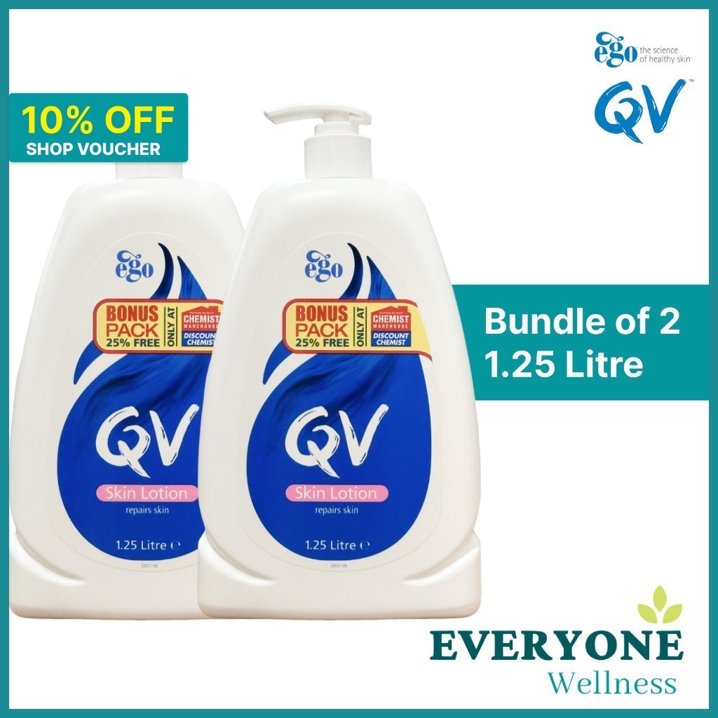 [Bundle of 2] QV Skin Lotion, Non-greasy lotion for dry skin, 1.25 ...