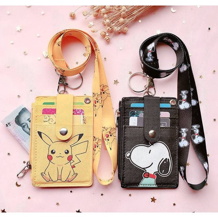 Kid bus card cover Cartoon Lanyard School card bus card Holder Cute ...