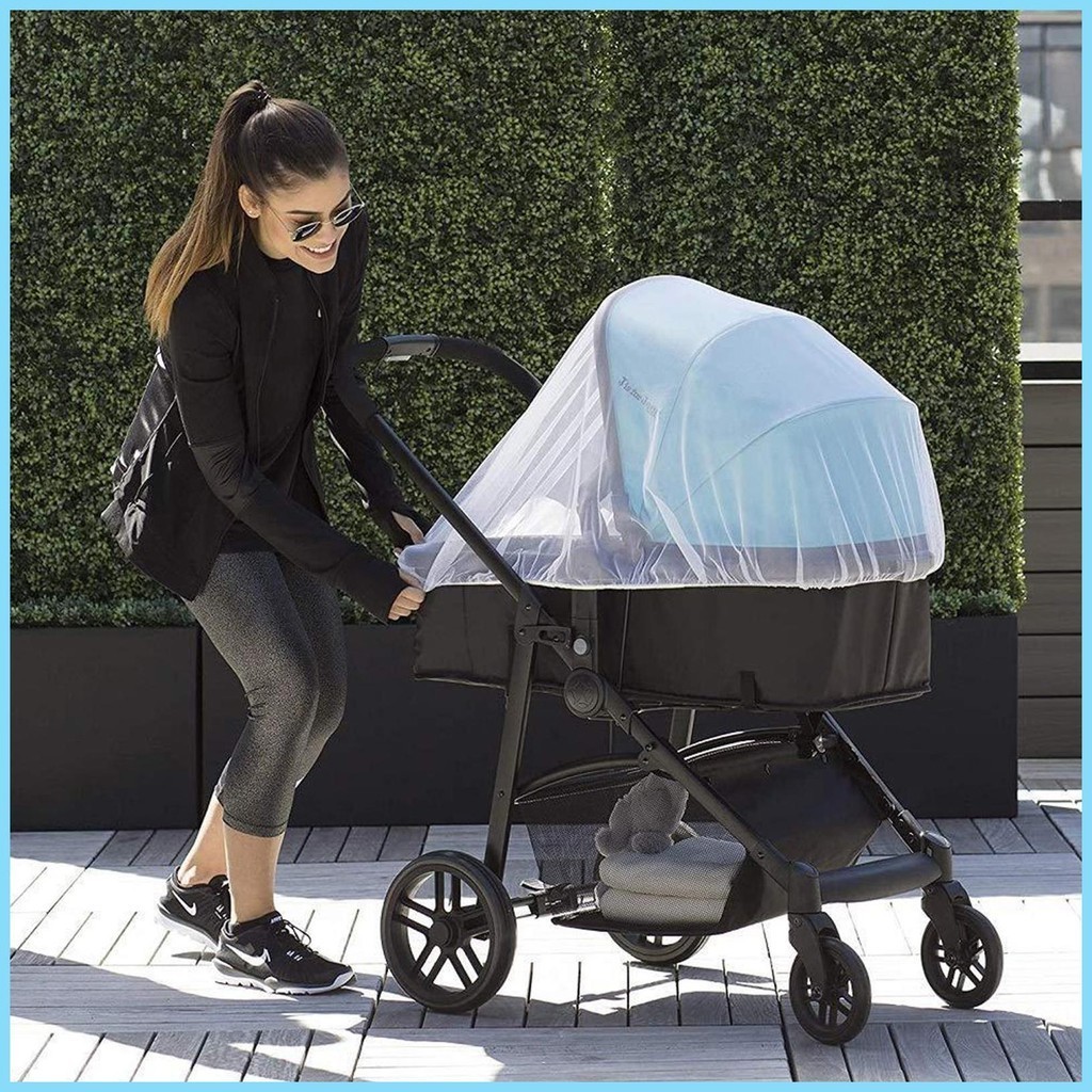 Stroller Mesh Cover Flexible Baby Stroller Net Stroller Net Cover ...