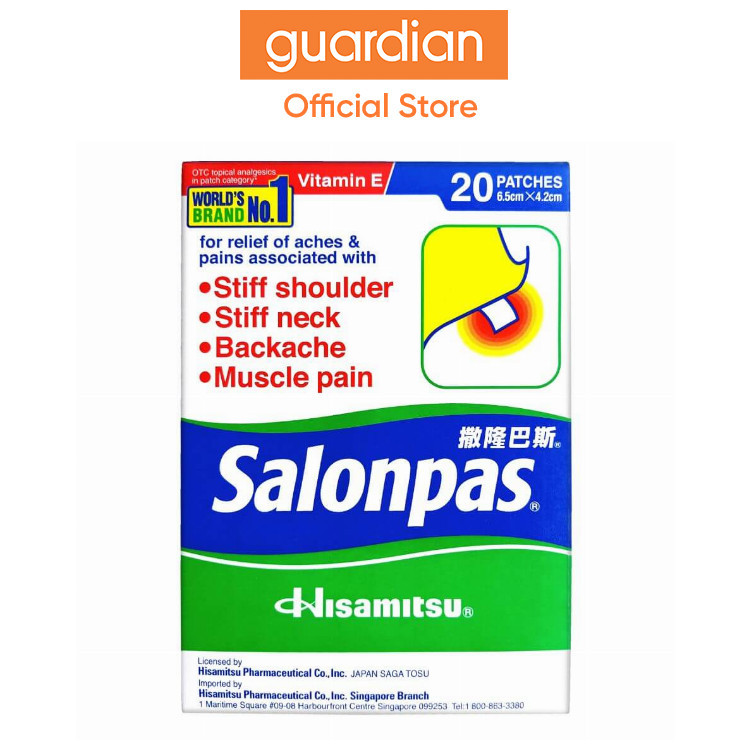 Salonpas Soothing Pain Relief Patch Pack of 20 Patches | Shopee Singapore