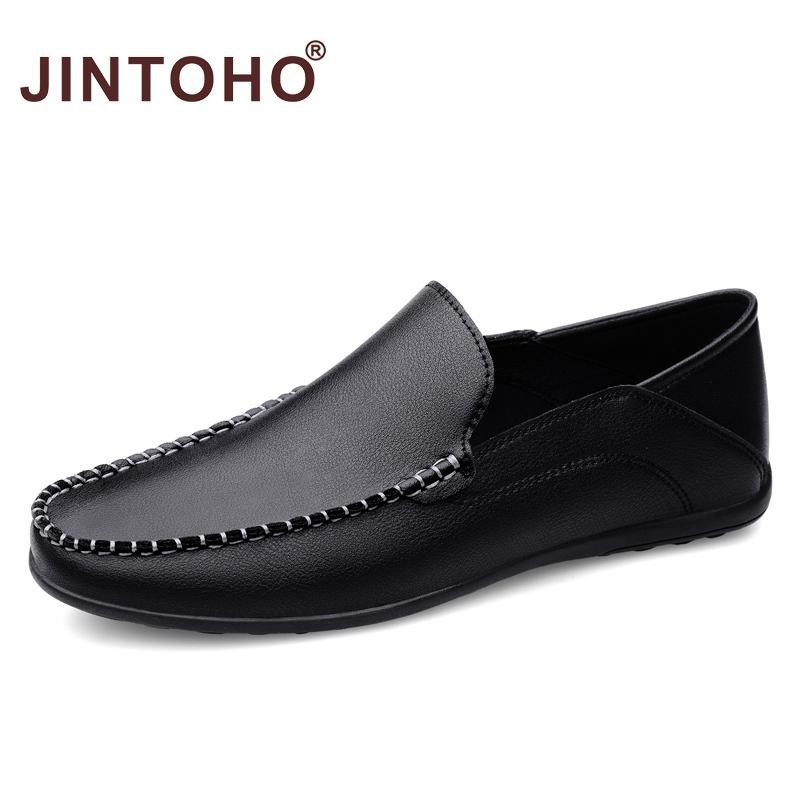 JINTOHO 2024 New Arrival fashion men leather shoes casual loafers ...