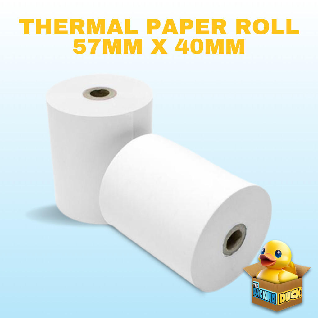 Thermal Paper Roll 57mm x 40mm Receipt Roll Grab Order Printing Credit ...