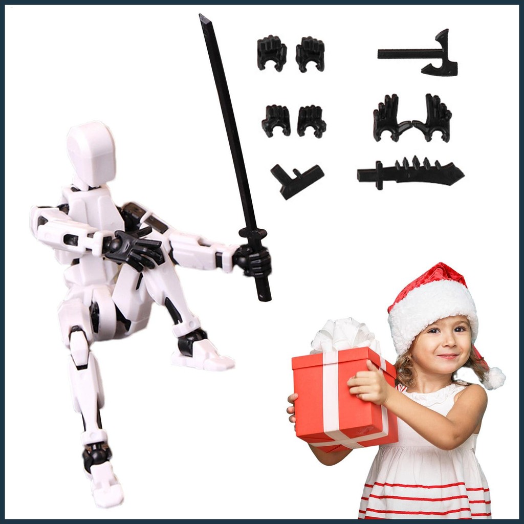 3D Printed Movable Robot DIY Action Figure 3D Printed Multi-jointed ...
