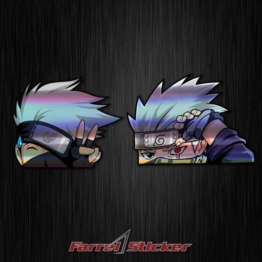 Kakashi Hatake Anime Sticker Naruto Peeker Sticker | Shopee Singapore