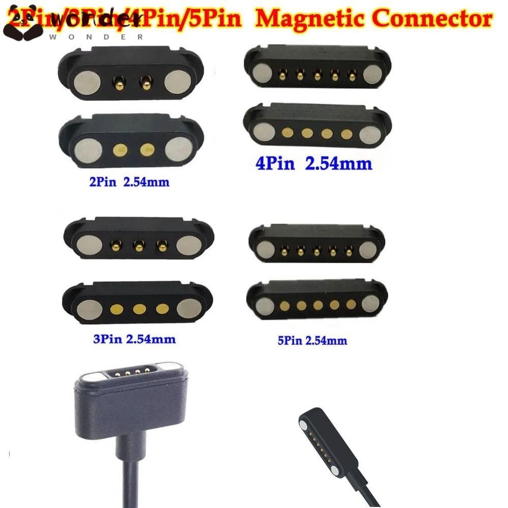 WONDER Pogopin Magnetic Connector, 2Pin 3Pin 4Pin 5Pin Waterproof DC ...