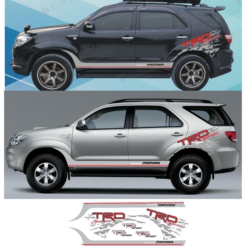 [VIP] Car side stickers for toyota fortuner, mitsubishi, ford car ...