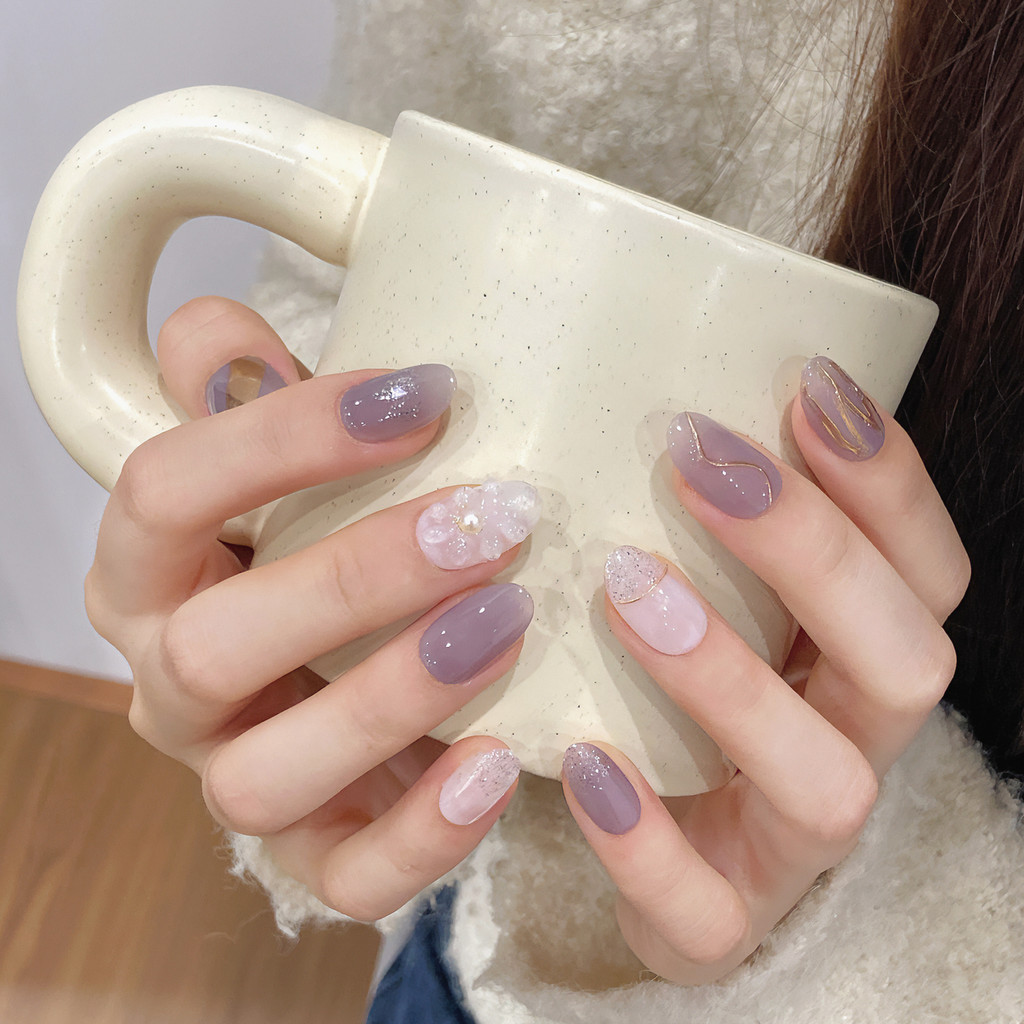 379 Pure Handmade Real Shot Manicure Handmade Phototherapy Wearable Manicure Influencer Same