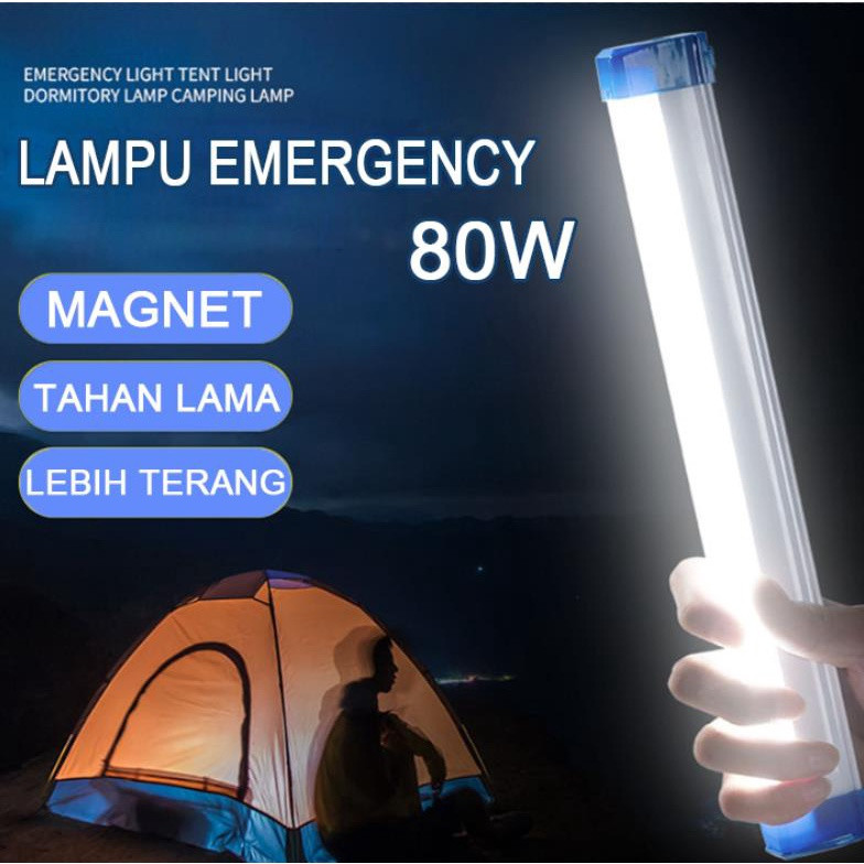 80W Super Bright LED Light Tube USB Rechargeable Light Tube With ...