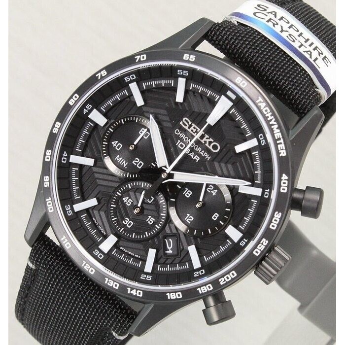Seiko Conceptual Regular SSB417P1 Chronograph Black Analog Quartz Men's ...