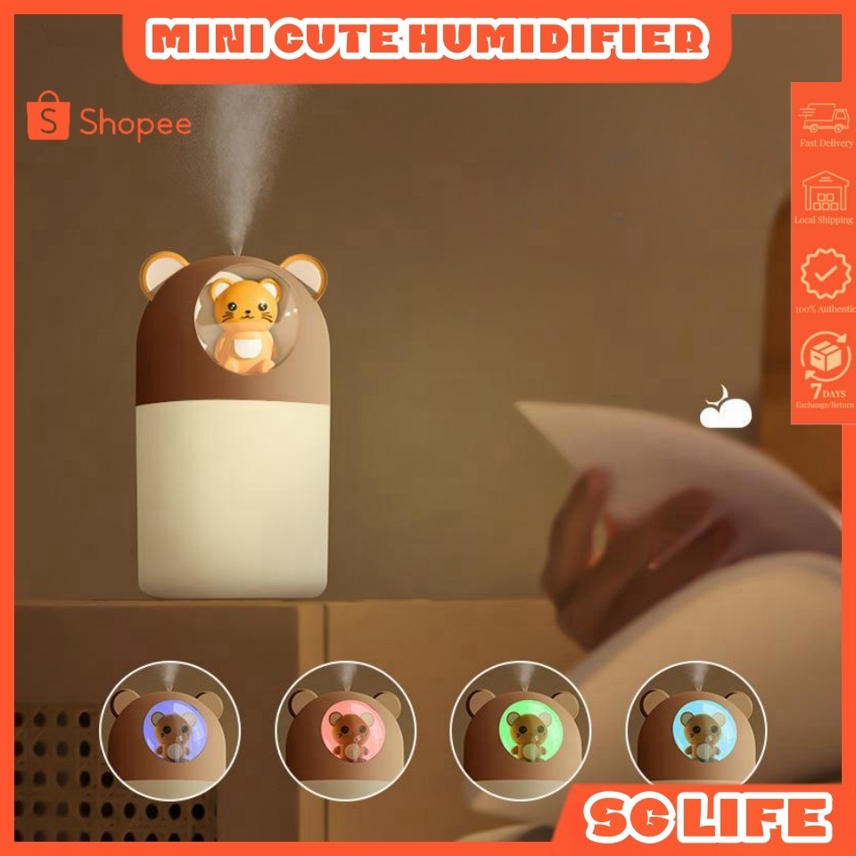 【SG Stock】Air Purifier Home Aromatherapy Mini Cute Humidifier Car ...