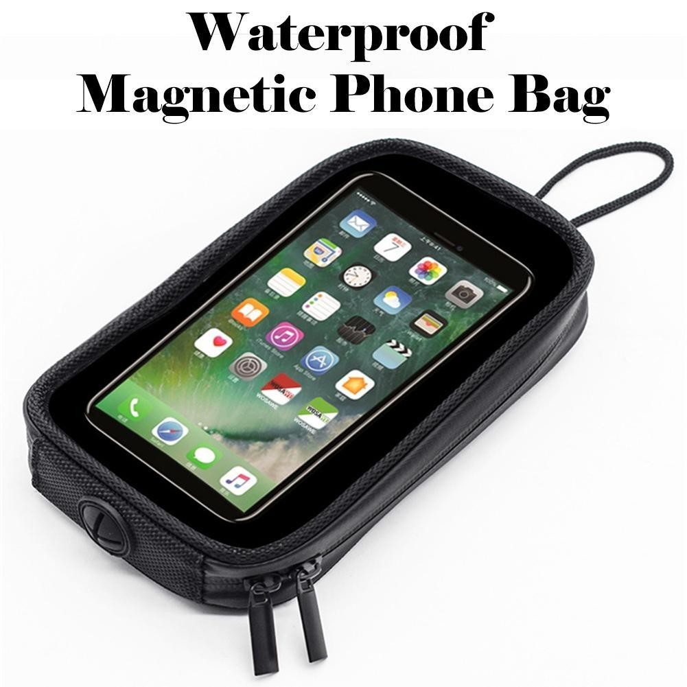 Universal Motorcycle Magnetic Fuel Tank Bag Waterproof Small Mobile ...