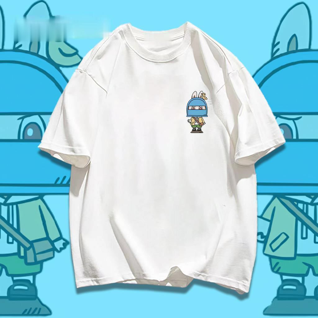 & COD RINA STUDIO Popmart Labubu New Korean T-Shirt Oversized Shirt classic 1 Cotton | Shopee ...