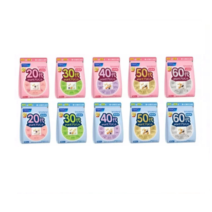 🇯🇵【Direct from Japan】3sets FANCL Supplement 100% For Men & Women 20s ...