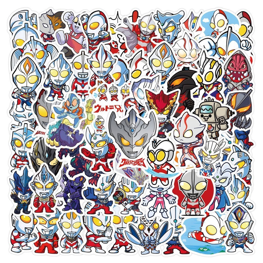 120 pcs Chibi Ultraman Waterproof PVC Stickers | Shopee Singapore