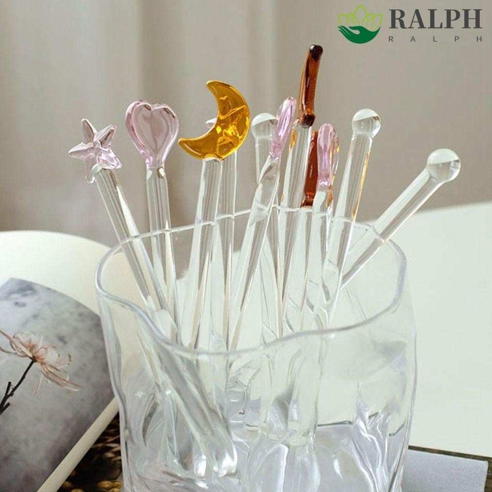 RALPH Stir Bar Manual Glass Cartoon Agitator Coffee Tools For Family ...