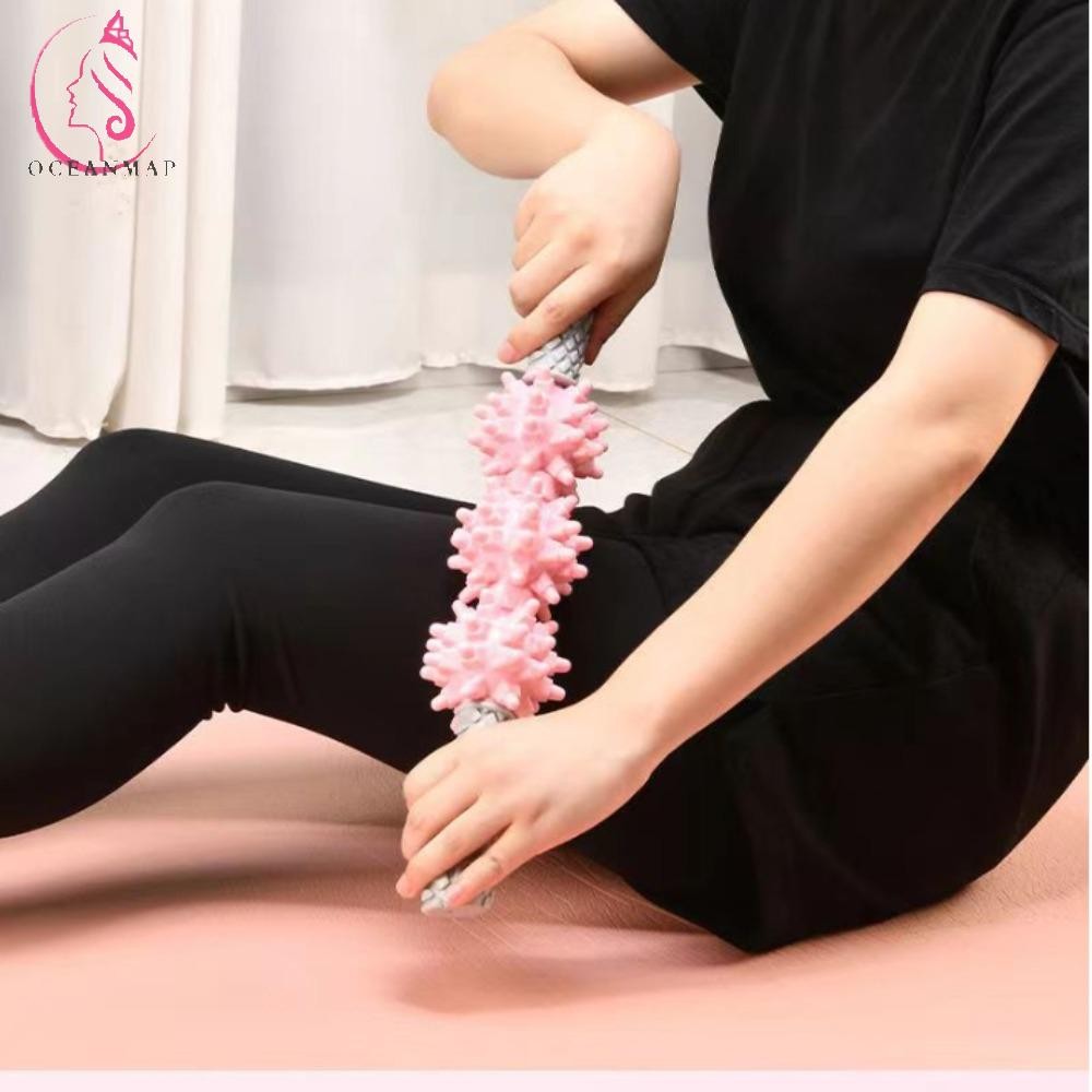 OCEANMAP Wolf Teeth Stick, Shoulder Calf Massage Stick Roller, Therapy ...