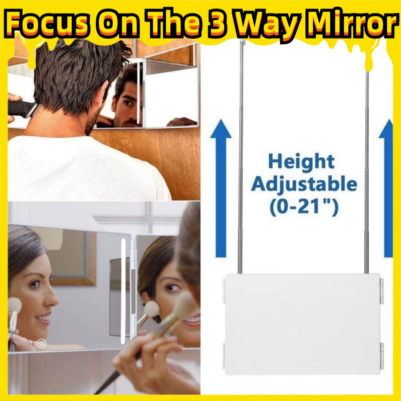 [Focus On The 3 Way Mirror]3 Way Luxury Dressing Mirror - Matte Surface ...