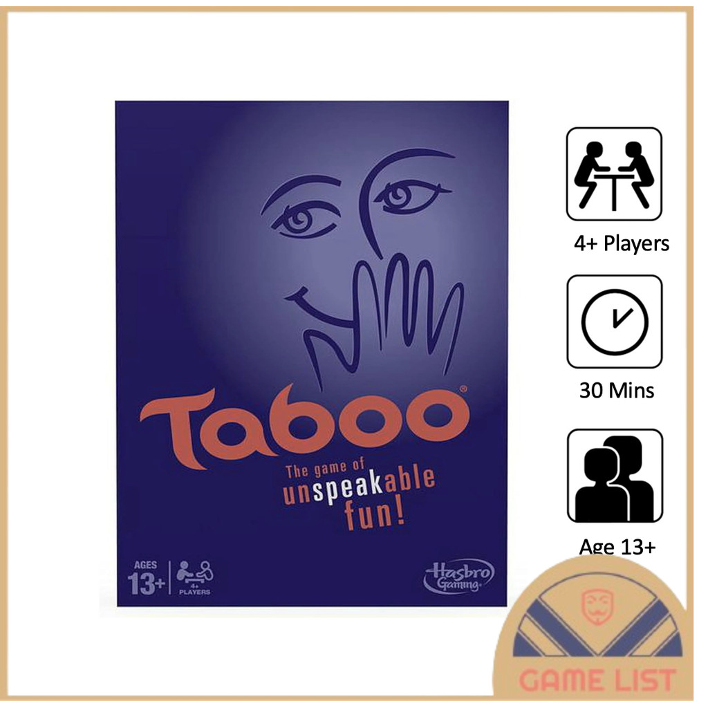 [Local Store]Taboo Game, board games Card Game Family Game Kids Game ...