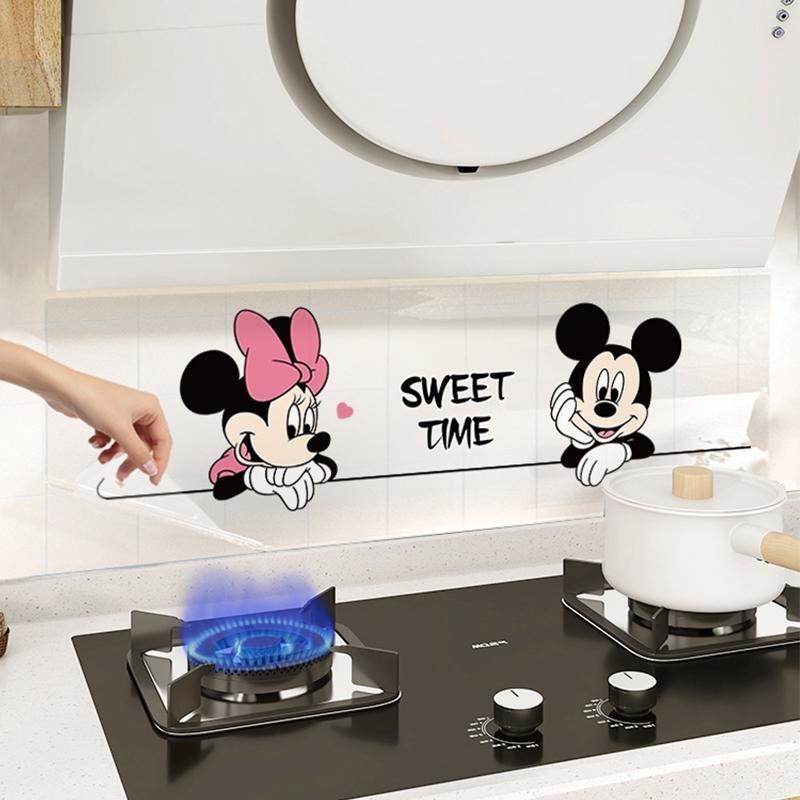 Mickey Kitchen Wall Anti-Fume Sticker Creative Static Waterproof Oil ...