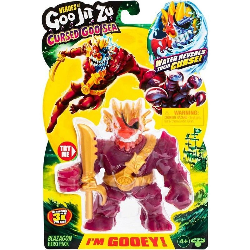 Cool Muscle Group Goo Jit Zu Fire Dragon Squeezing Toy Stretch Reducing ...