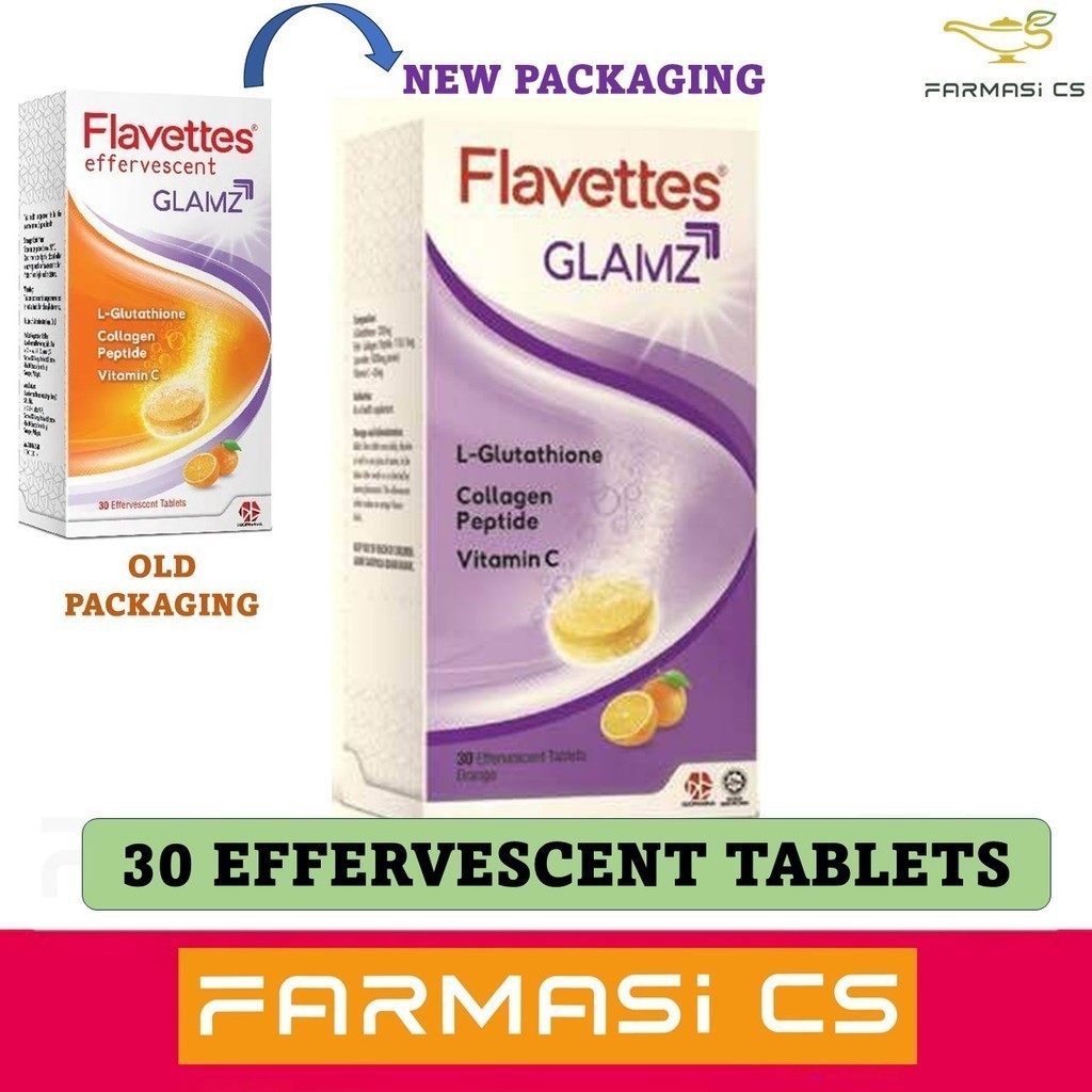Flavettes Effervescent Glamz 30s Effervescent Tablets EXP:01/2026 ...