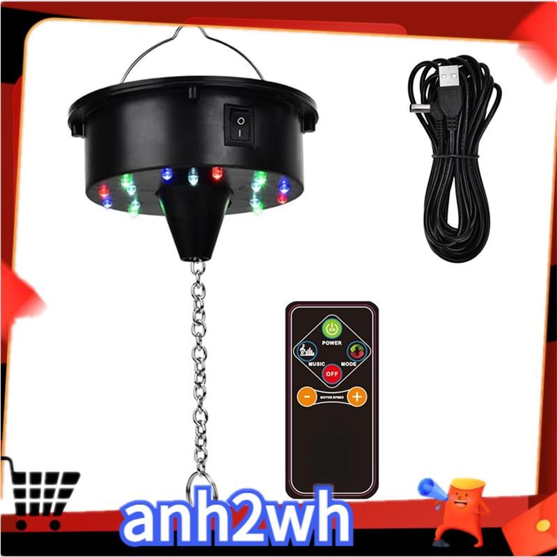 Rotating Disco Ball Motor Lights with Remote,18 LEDs for 12 16 20 ...