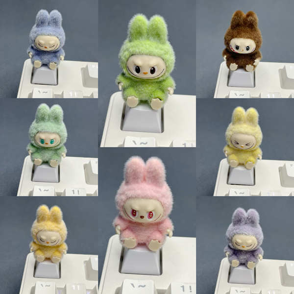 Diy Keycap Labubu Cute Pellet Keycap Mechanical Keyboard Personality ...