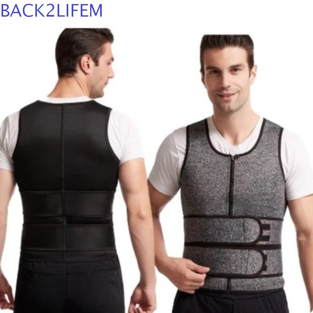 BACK2LIFEM Men Waist Trainer, Compression Slimming Men Body Shaper ...