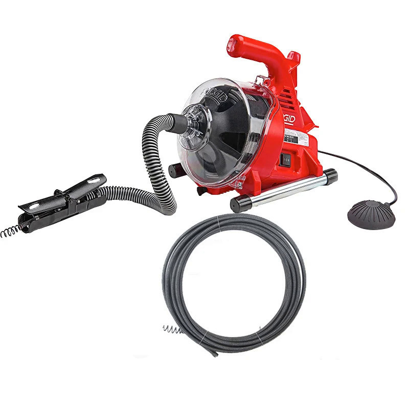 120W Auto feed Electric Sewer Pipe Dredging Machine Toilet Kitchen 19 ...