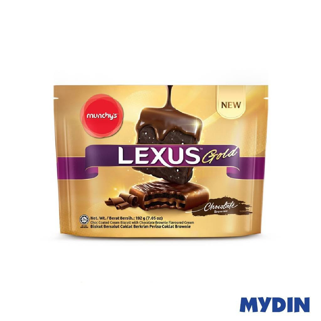 Munchy's Lexus Gold Chocolate Coated Chocolate Brownie (192g) | Shopee ...