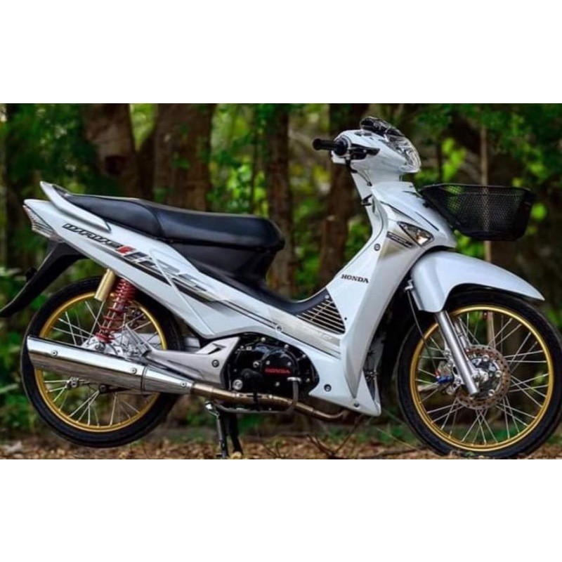 Honda Wave 125i White Removable Decal Future Car Sticker | Shopee Singapore
