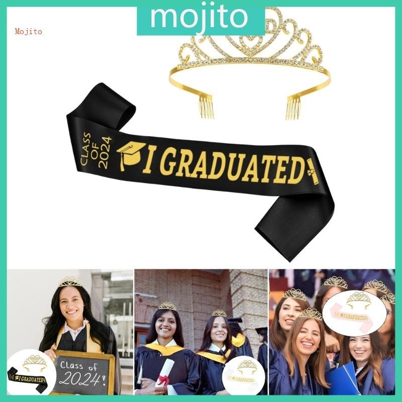 Mojito Graduation Honor Stole Rhinestone Graduation Crown Graduation ...