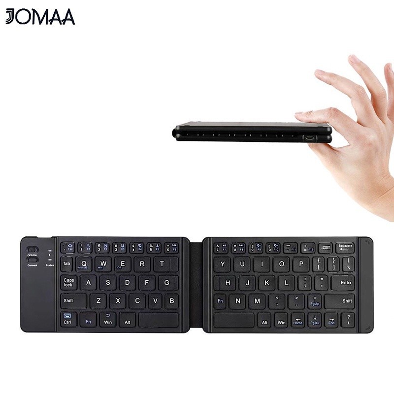 Mini Foldable Keyboard Ipad Tablet Phone Charging Bluetooth Wireless ...