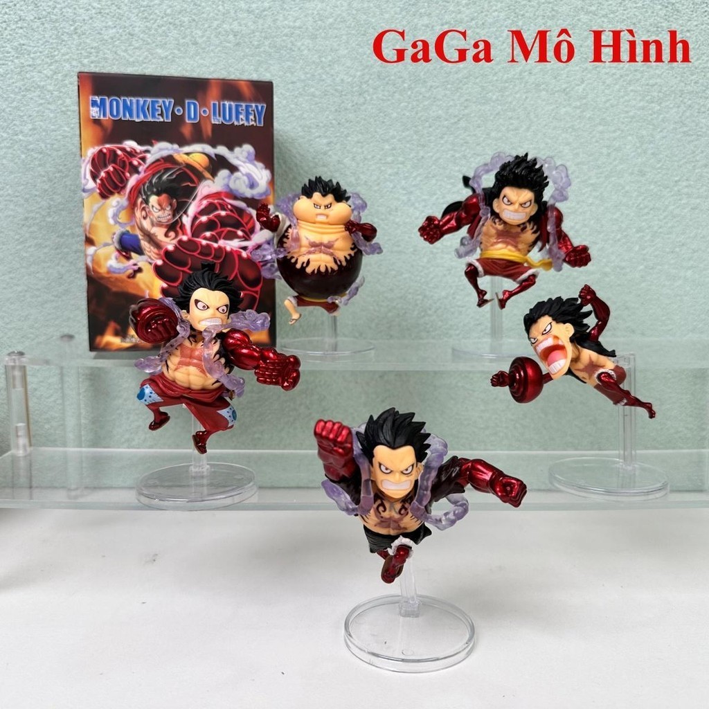 Onepiece Set 5 Luffy Gear 4 Model Super Sharp Color Box - Gagomohinh ...