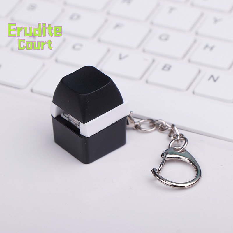 [EruditeCourtS] Mechanical Switch Keychain With LED Light Keyboard Key ...