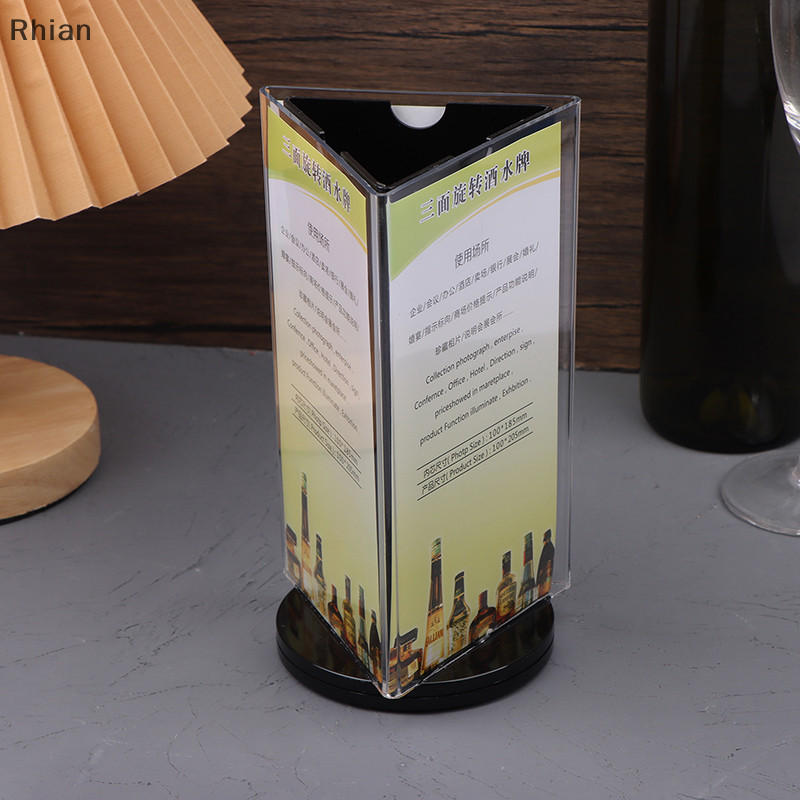 [Rhian] Clear Acrylic Sign Holder Tabletop Menu Price Tag Display Stand ...
