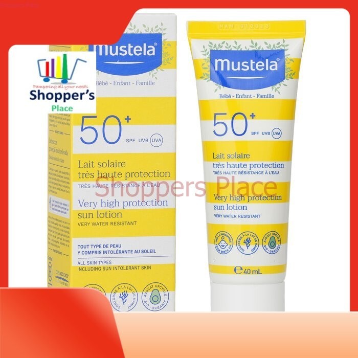 Mustela Very High Protection Sun Lotion SPF 50 40ml | Shopee Singapore