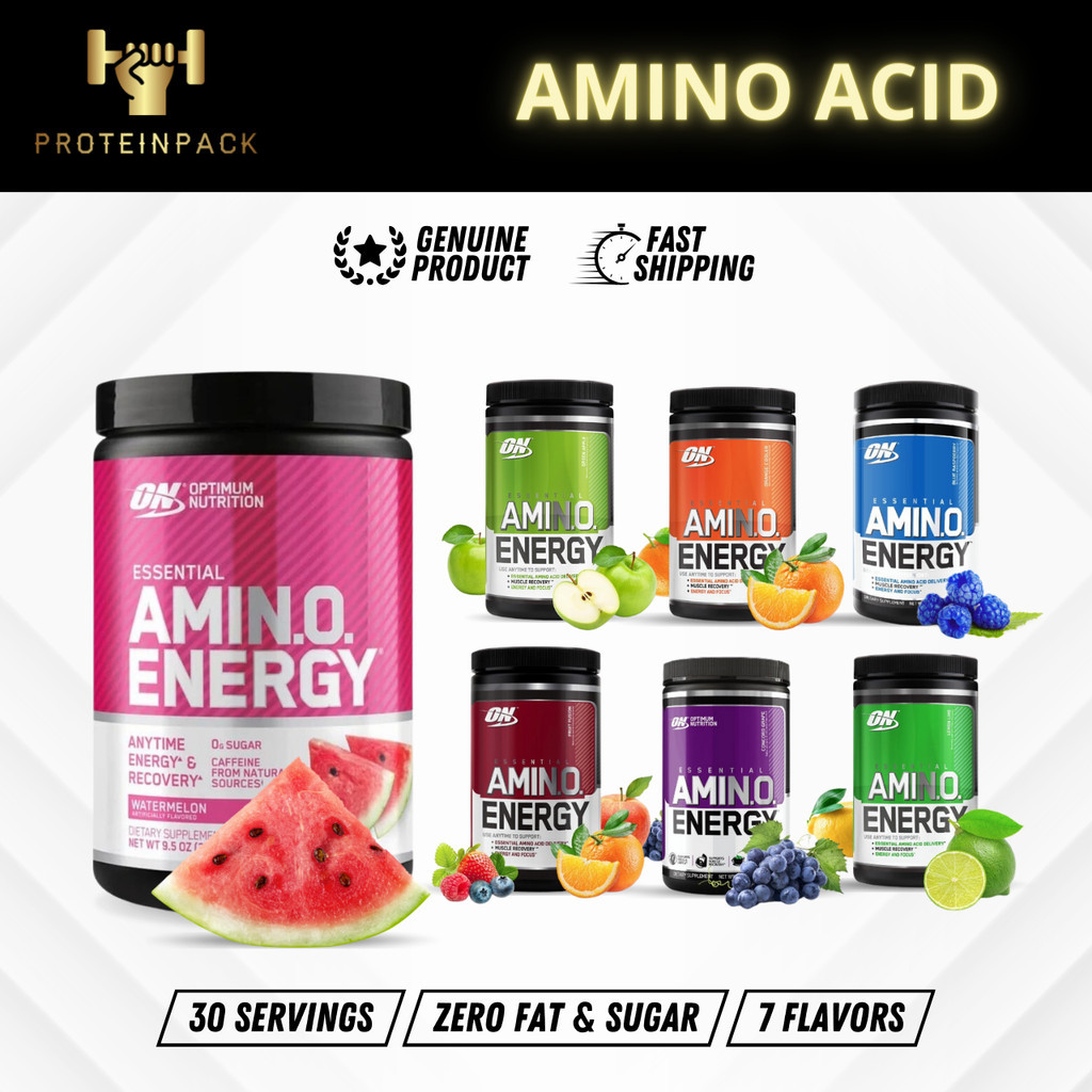 Optimum Nutrition Amino BCAAs 30 Servings - Build Muscle & Amino Acid ...