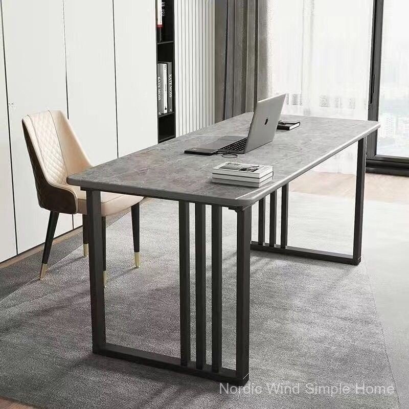 Italian Desktop Minimalist Computer Desk Thickened Minimalist Art Ikea ...
