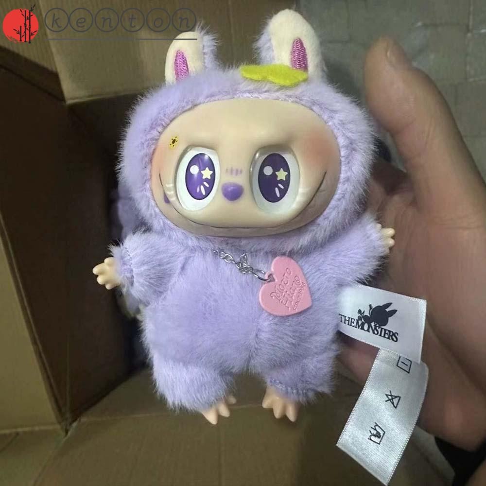 KENTON Labubu Doll Figurine, Cartoon Pop Mart Keychain Collectible ...