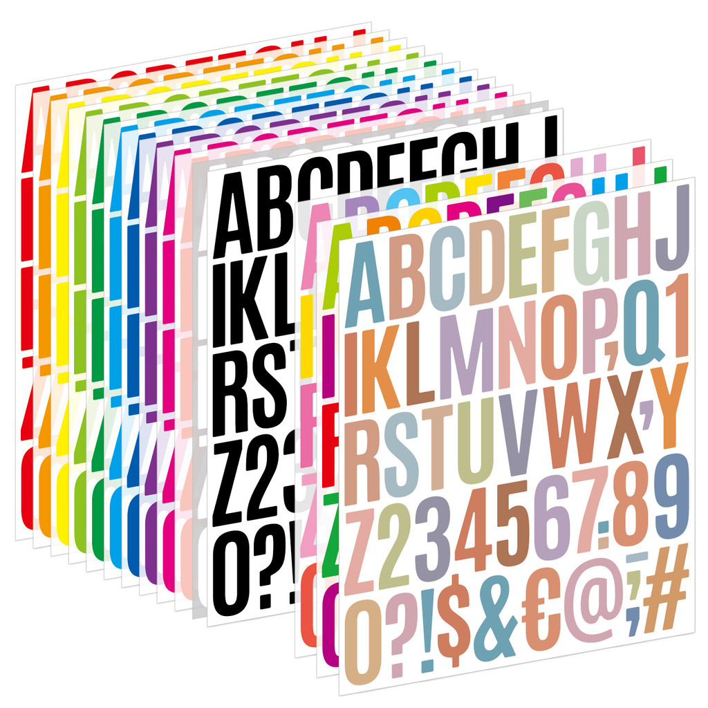 5.1cm Alphabet Sticker Alphabet Letter Sticker for kids Alphanumeric Sticker 1 Sheets | Shopee ...