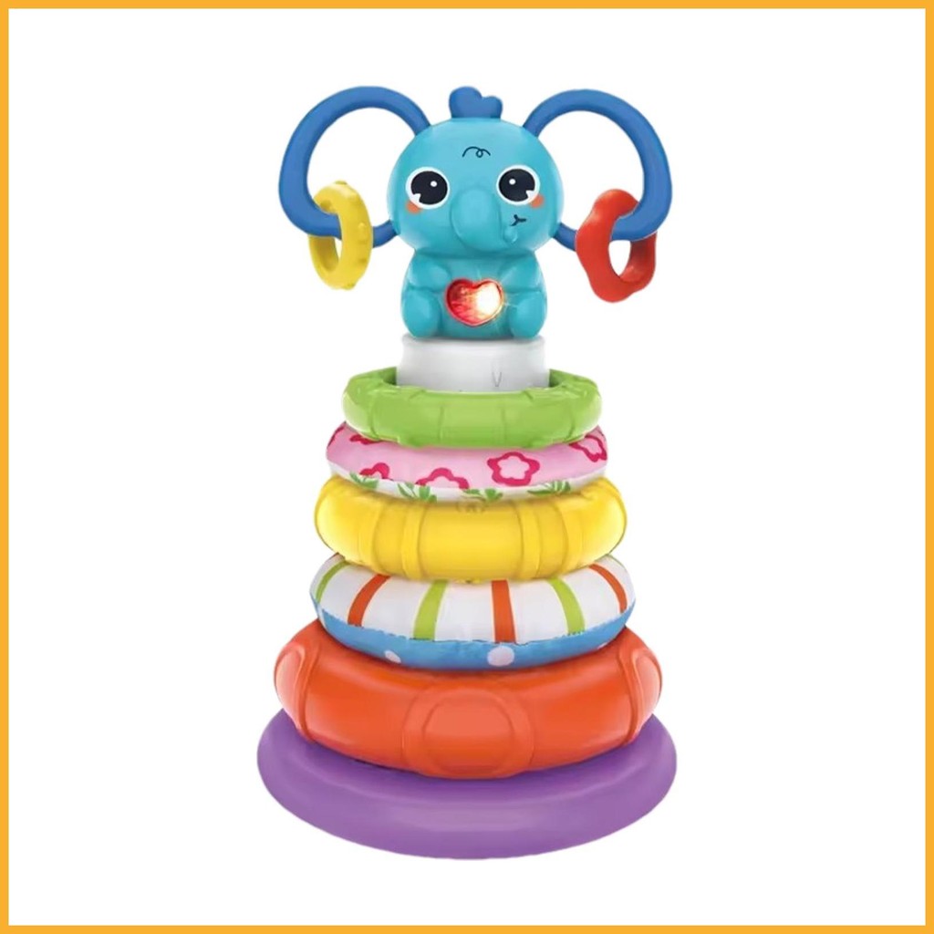 Stacking Rings Stacking Rainbow Educational Rainbow Stacking Rings Toy ...