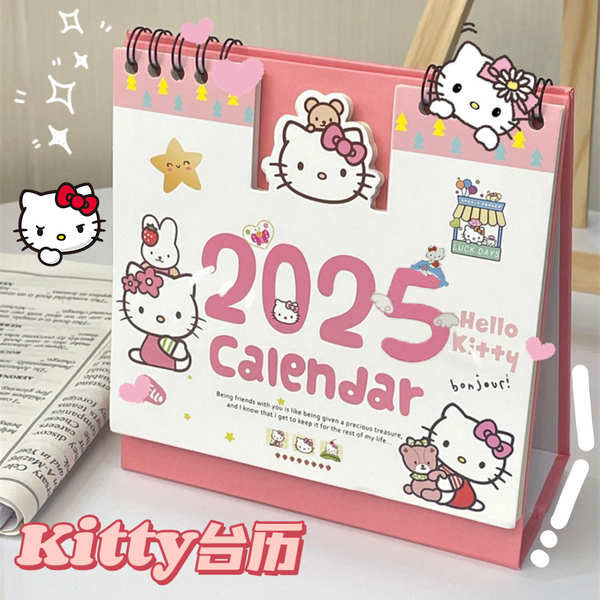 2025 calendar singapore Hellokitty Calendar Hello Kitty Desk Calendar Cartoon Desktop Decoration ...