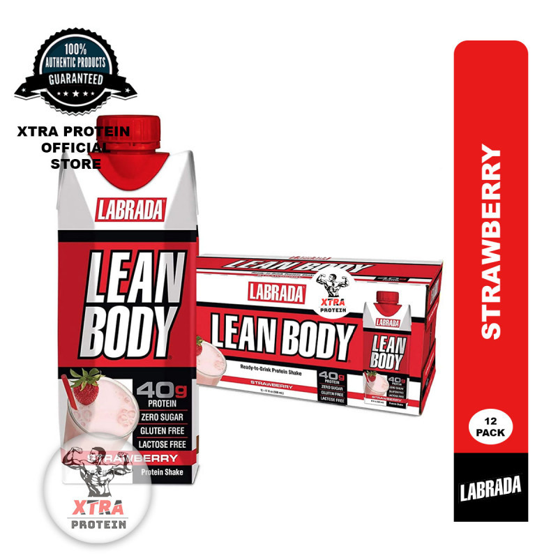 Labrada Lean Body RTD Strawberry (500ml) 12 Pack | Shopee Singapore