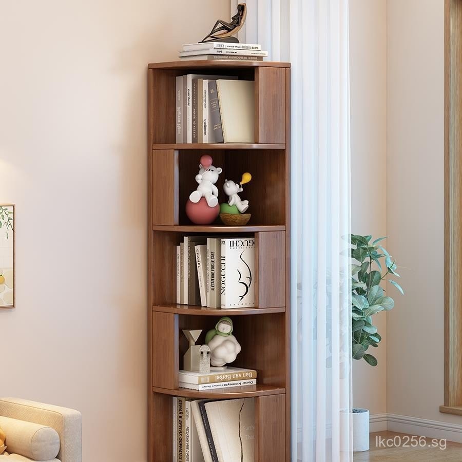 Living Room Triangle Shelf Corner Storage Bookshelf Corner Cabinet ...