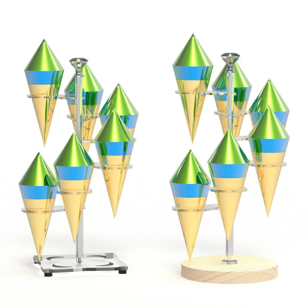 Display Stand Acrylic Holder Crispy Cone Cone Transparent Sweet Cone ...